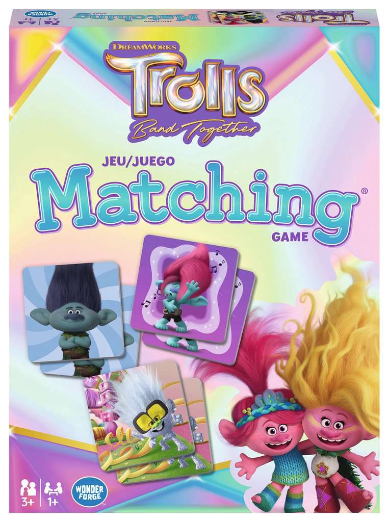 Wonder Forge Trolls 3 Band Together Matching Game - KimoSpace
